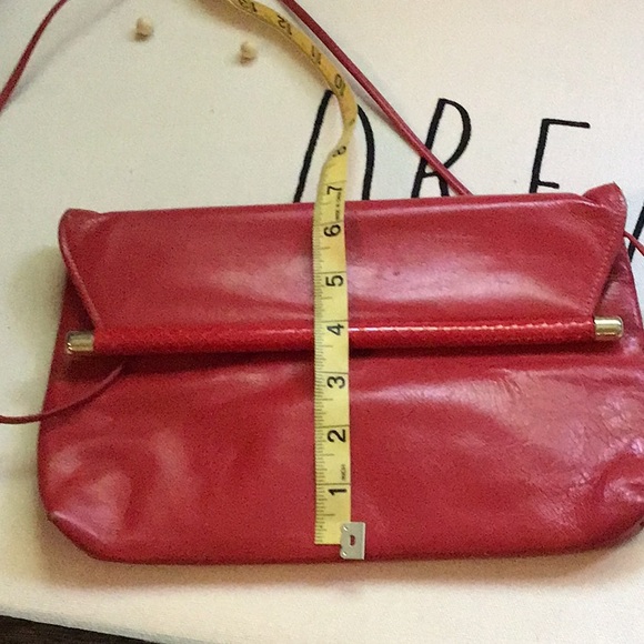 shirl miller ltd. | Bags | Vintage Bright Red Gold 8s Purse | Poshmark